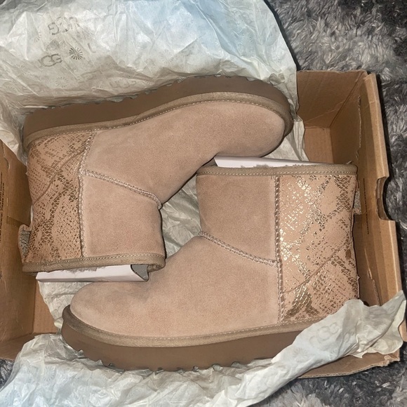 UGG | Shoes | Ugg Classic Mini Metallic Snake | Poshmark